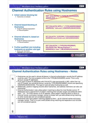 IBM MQ Channel Authentication | PDF