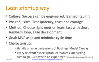 Lean Startup: an introduction | PPT