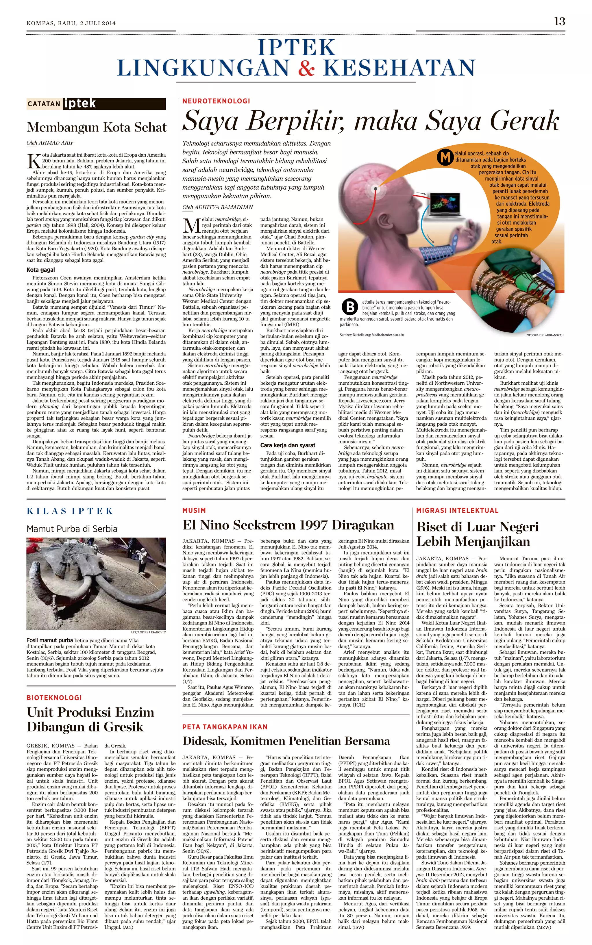 MIGRASI INTELEKTUAL (Interview dr Taruna Ikrar KOMPAS, Rabu 2 Juli 2014 ...