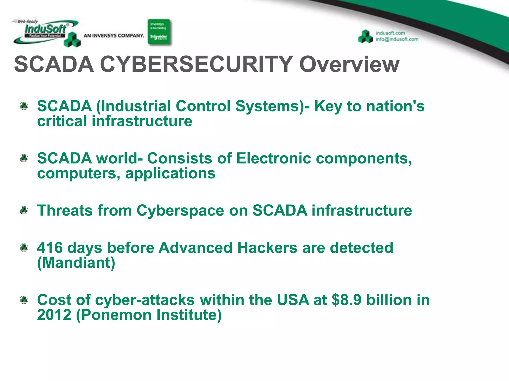SCADA and HMI Security in InduSoft Web Studio | PPTX