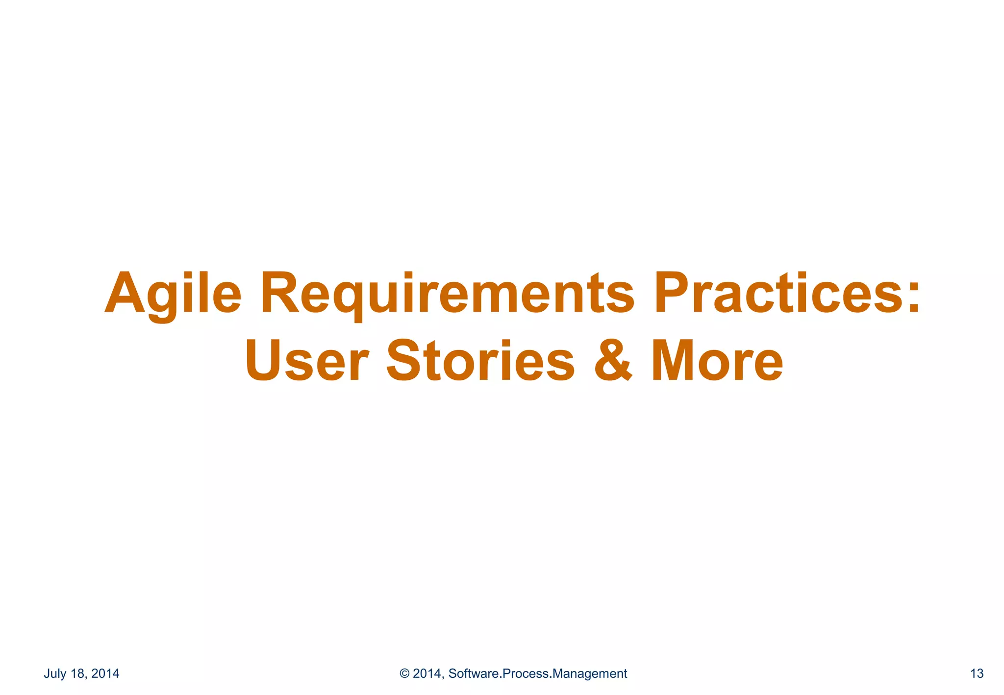 Managing Requirements in Agile Development - Best Practices for Tool ...