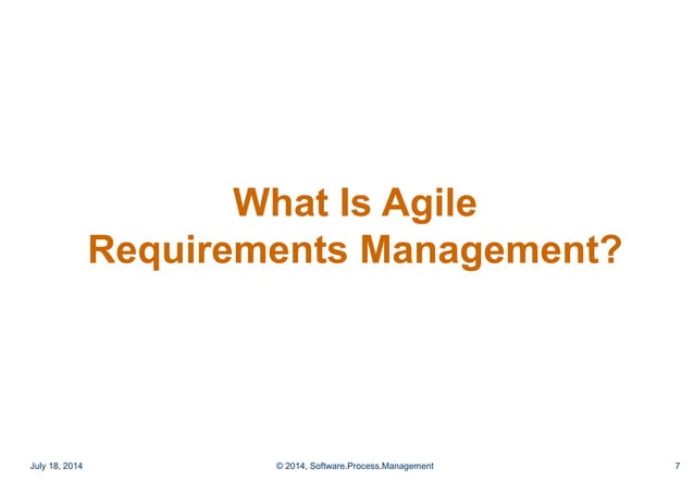 Managing Requirements in Agile Development - Best Practices for Tool ...
