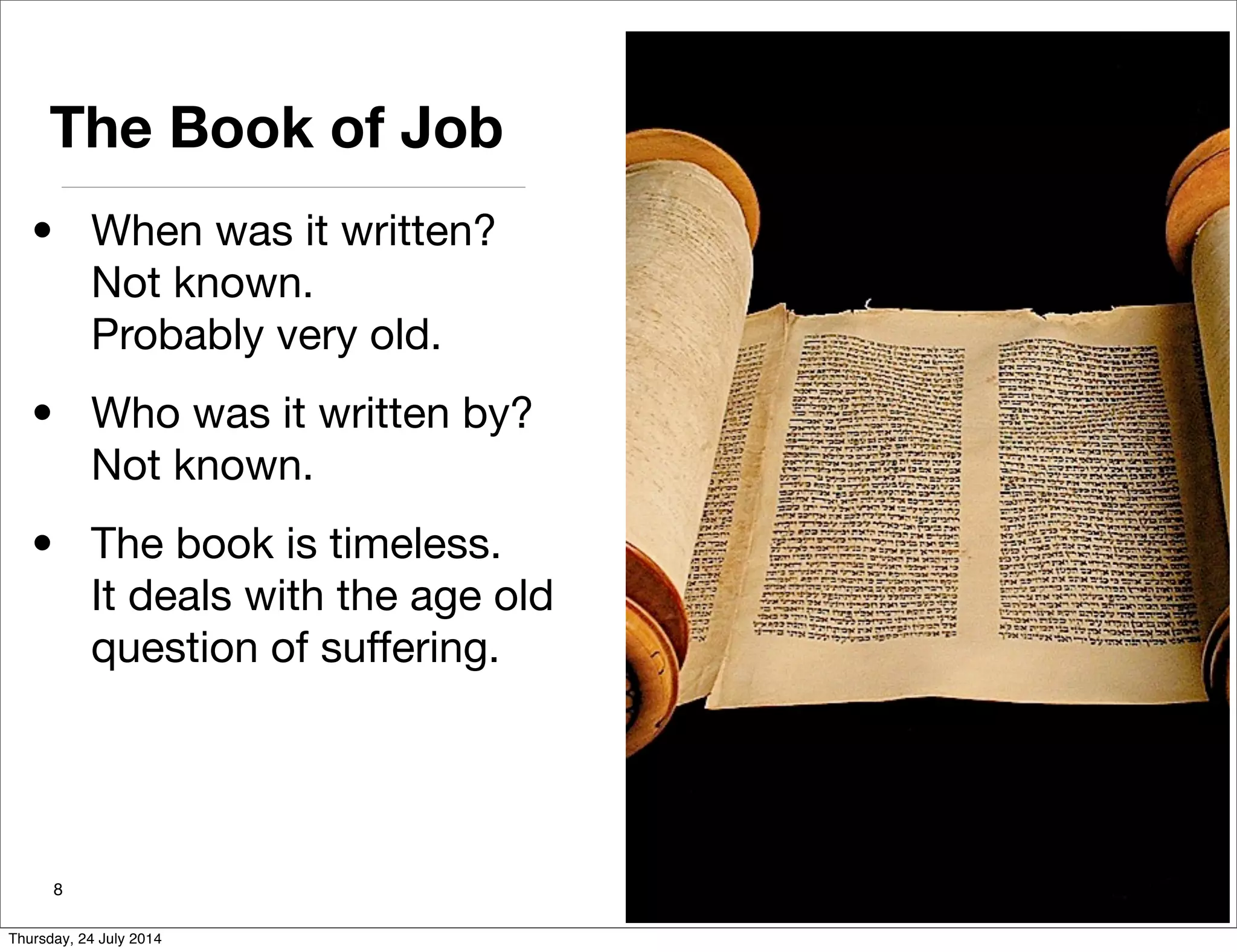 Journey Through the Bible: The Book of Job | PDF