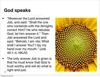 Journey Through the Bible: The Book of Job | PDF