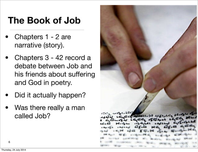 Journey Through the Bible: The Book of Job | PDF | Christianity ...