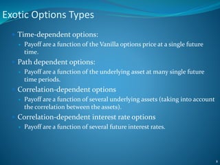 Managing Exotic Options Risk | PDF