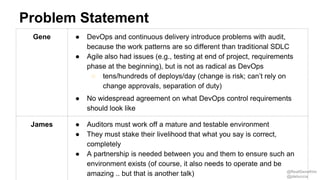 Keeping The Auditor Away: DevOps Audit Compliance Case Studies | PPTX