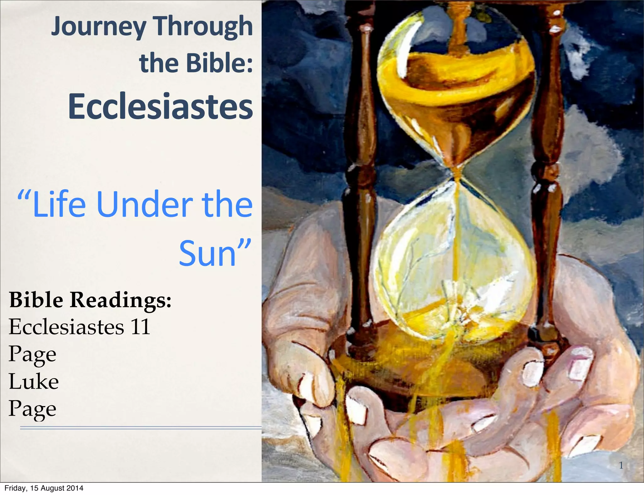 The Book of Ecclesiastes | PDF