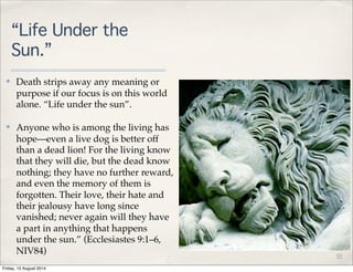 The Book of Ecclesiastes | PDF