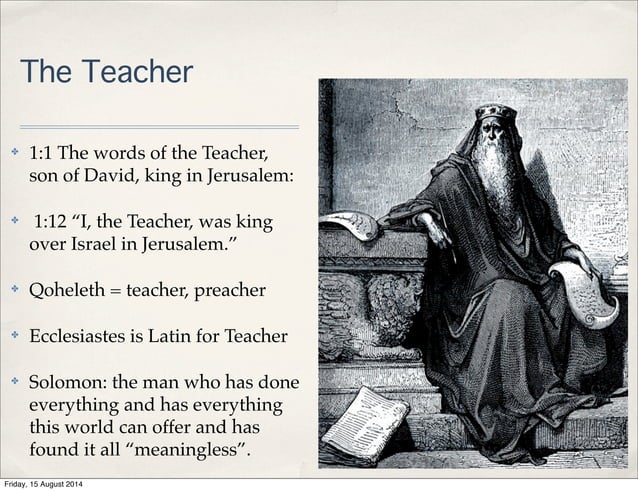 The Book of Ecclesiastes | PPT