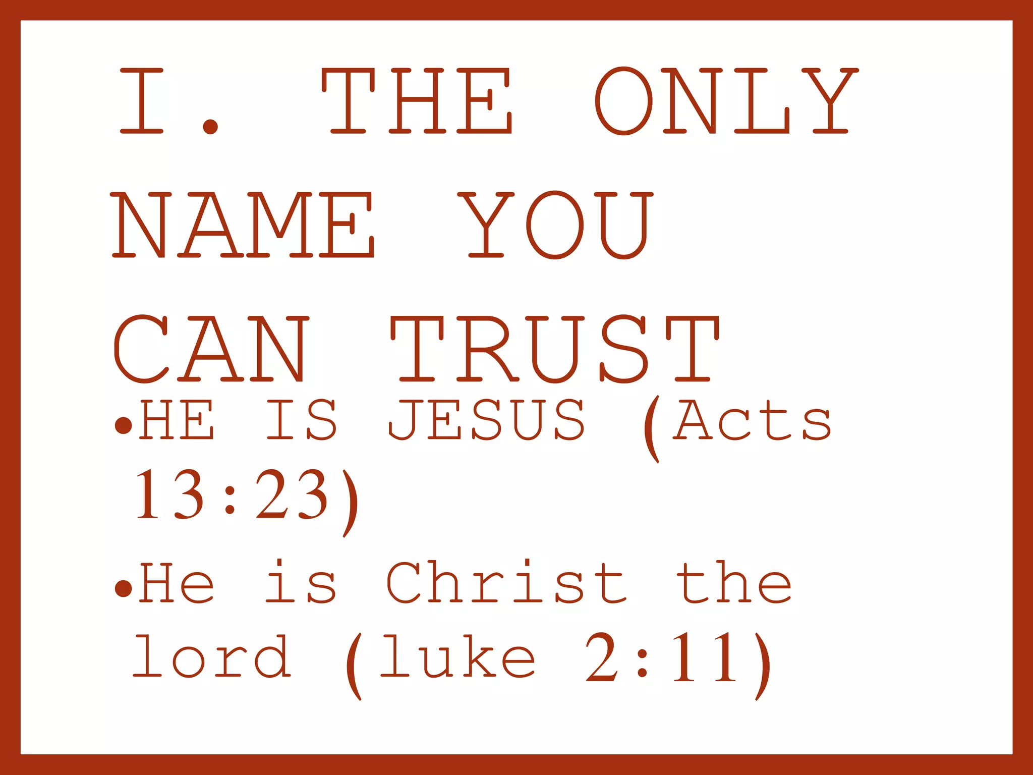 Jesus Christ the Savior | PPTX