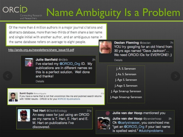 ORCID: Connecting Research and Researchers | PPT