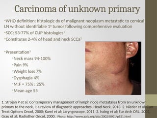 Cancer of unkown primary rule of surgery | PPTX