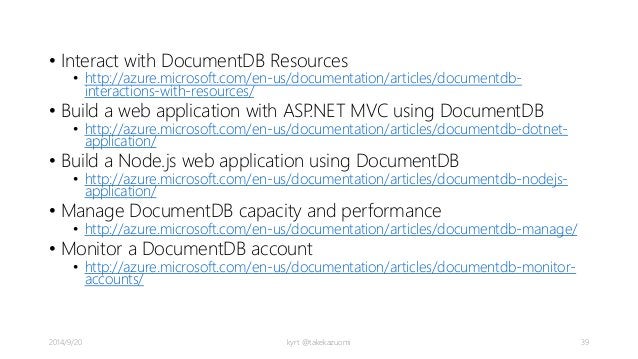 Introduction to DocumentDB | PPT