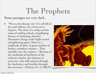 Journey Through The Bible: The Prophets of the Bible | PPT