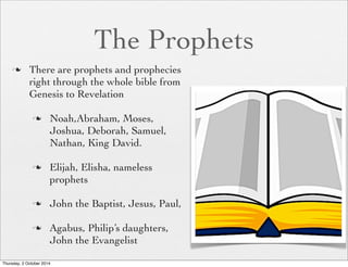 Journey Through The Bible: The Prophets of the Bible | PPT