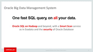 Oracle Big Data Appliance and Big Data SQL for advanced analytics | PPTX