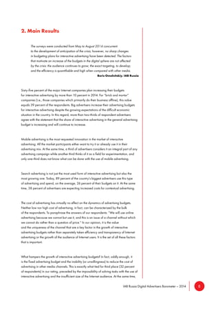 IAB Russia Digital Advertising Barometr | PDF