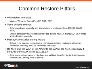 Alix to APU Conversion - pfSense Hangout October 2014 | PPT