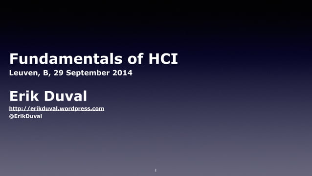 Fundamentals of HCI: intro and assignment | PDF