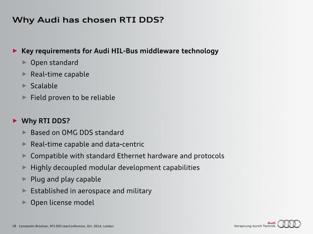 Application of DDS on modular Hardware-in-the-loop test benches at Audi ...