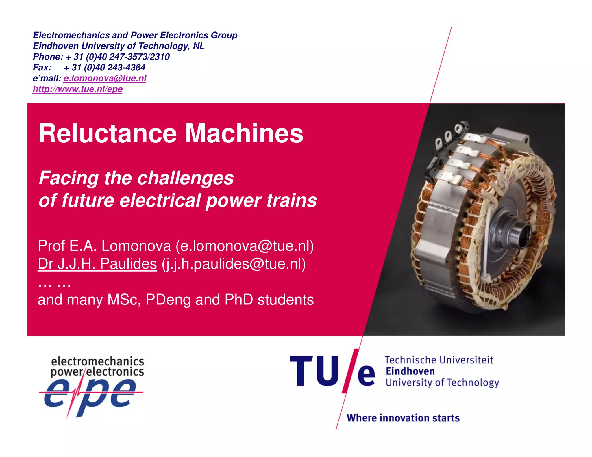 EMVT Reluctance Machines | PDF