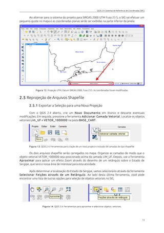 QGIS 2.4: Sistemas de Referência de Coordenadas (SRC) | PDF