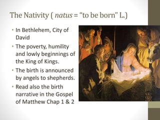 Jesus comes among us and undergoes baptism & temptations 2014-2015 ...