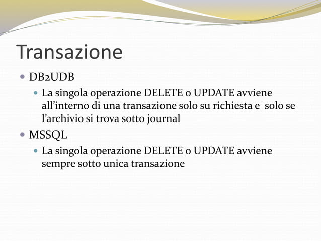 IBM i db2 udb vs Microsoft SQL Server | PPT