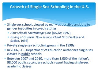 Gender STEM and Women´s education, Linda Sax | PPTX