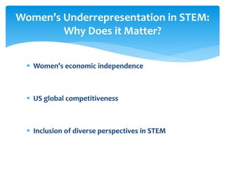 Gender STEM and Women´s education, Linda Sax | PPTX