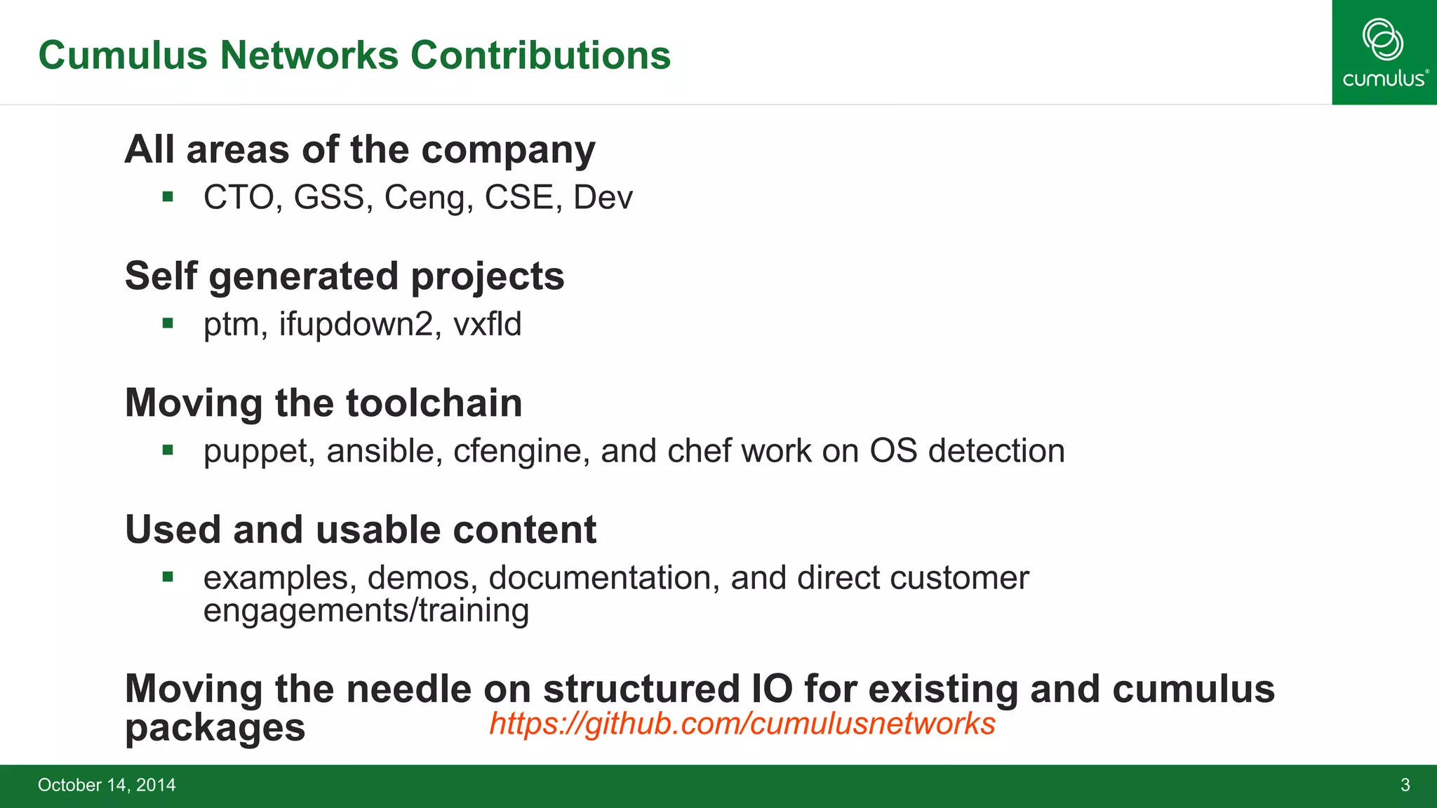 Keynote: DevOps 4 Networks by JR Rivers of Cumulus Networks | PPTX
