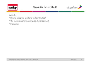 Step aside I am certifed | PDF