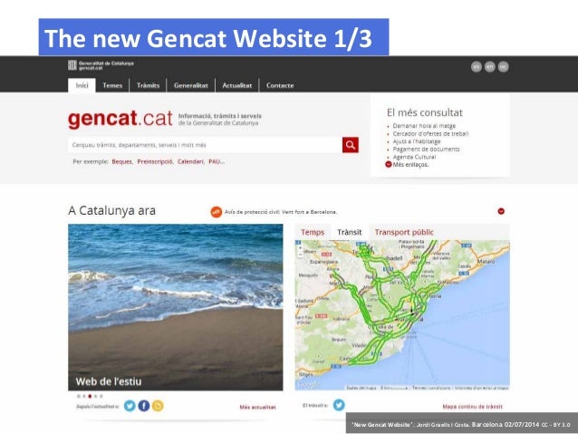 New Gencat Website