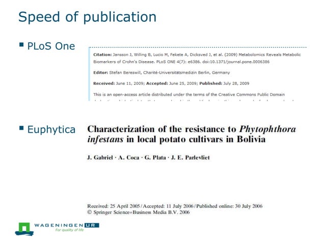 Publishing and citing presentation for VLAG graduate school Baarlo | PPT