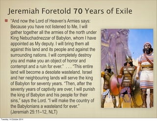 Journey Through the Bible: Jeremiah - The Rejected Prophet | PPT