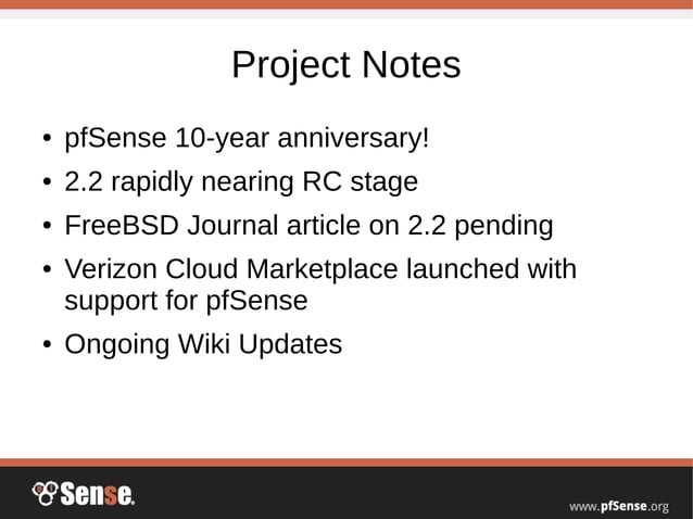 pfSense 2.2 Preview - pfSense Hangout November 2014 | PPT