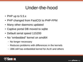 pfSense 2.2 Preview - pfSense Hangout November 2014 | PPT