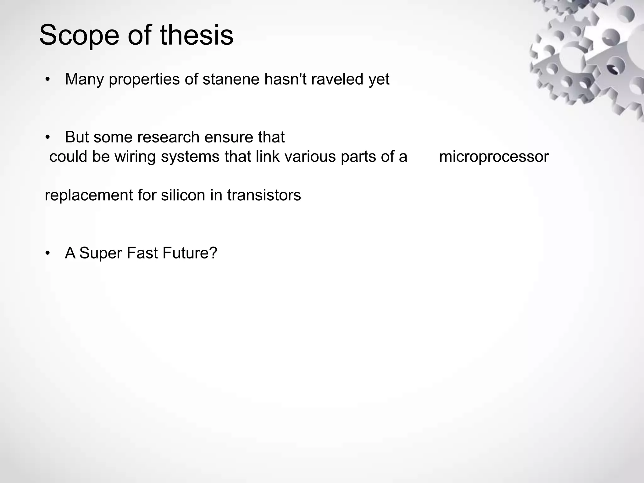 study on Electronic Properties of 'Stanene' | PPT