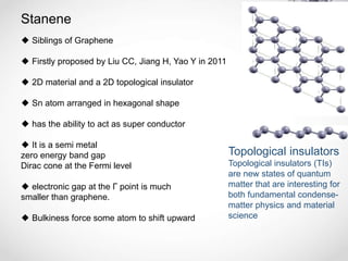 study on Electronic Properties of 'Stanene' | PPTX
