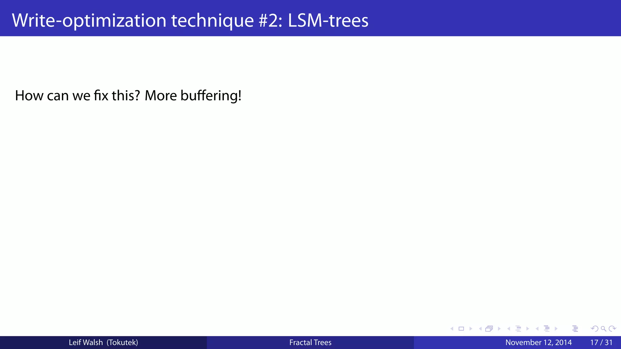 Write Optimization In External Memory Data Structures Ppt