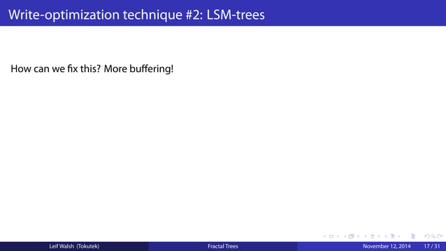 Write Optimization In External Memory Data Structures Ppt