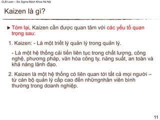 [Lean sigma] Kaizen | PPTX