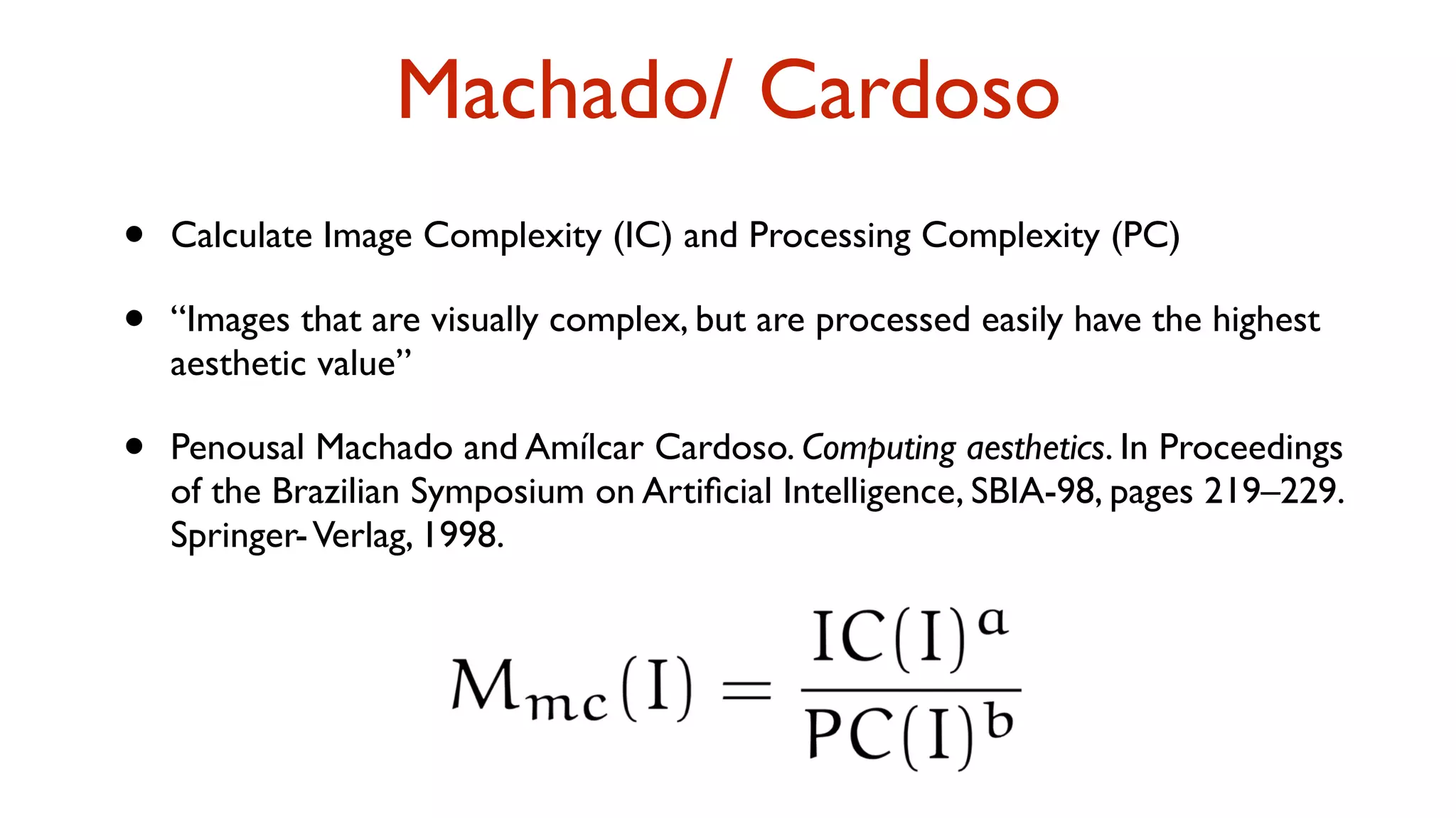 Evaluating Art by measuring Complexity | PDF