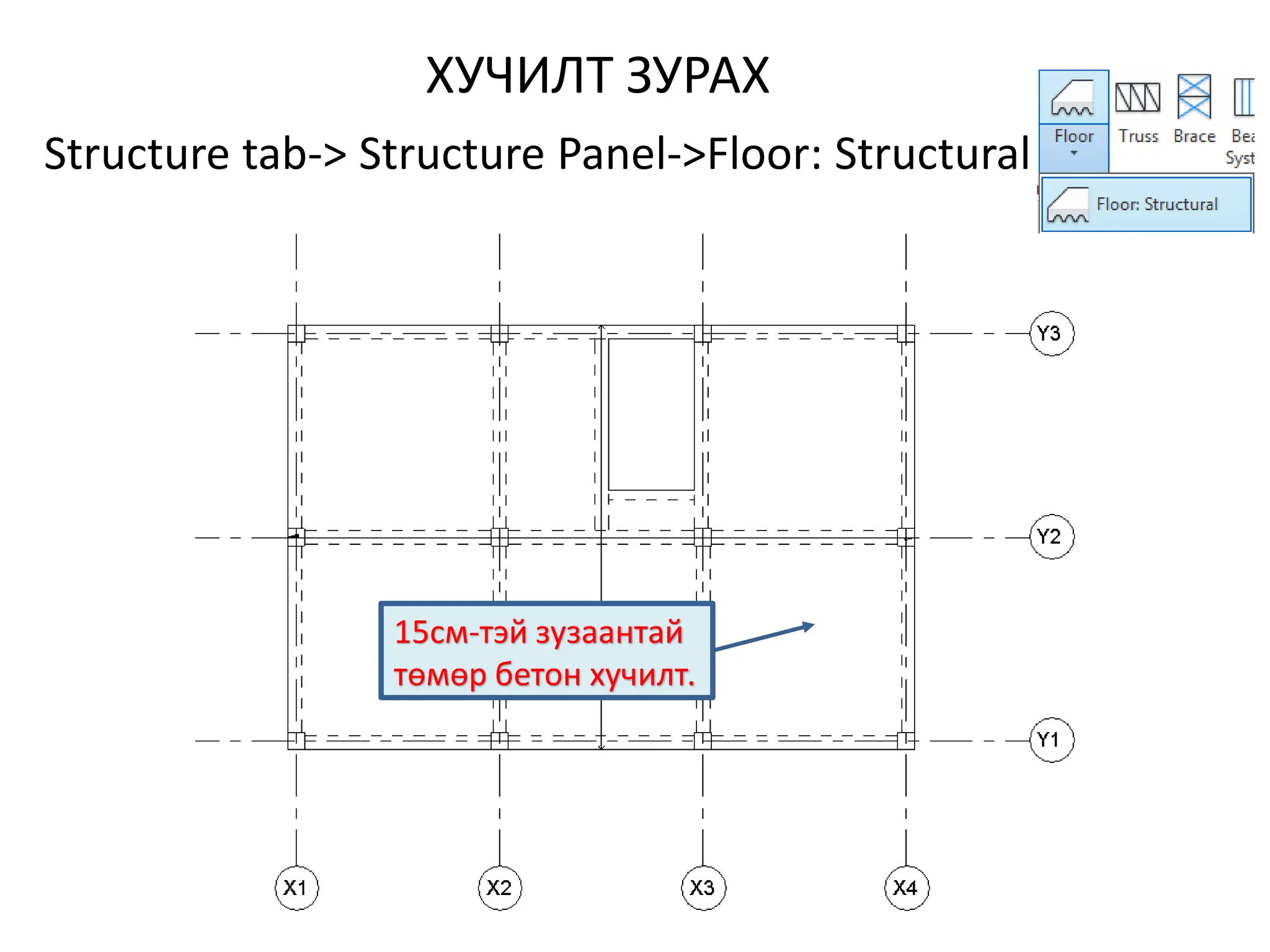 Autodesk Revit Structure 2015 програмыг ашиглан барилга бүтээцийн зураг ...