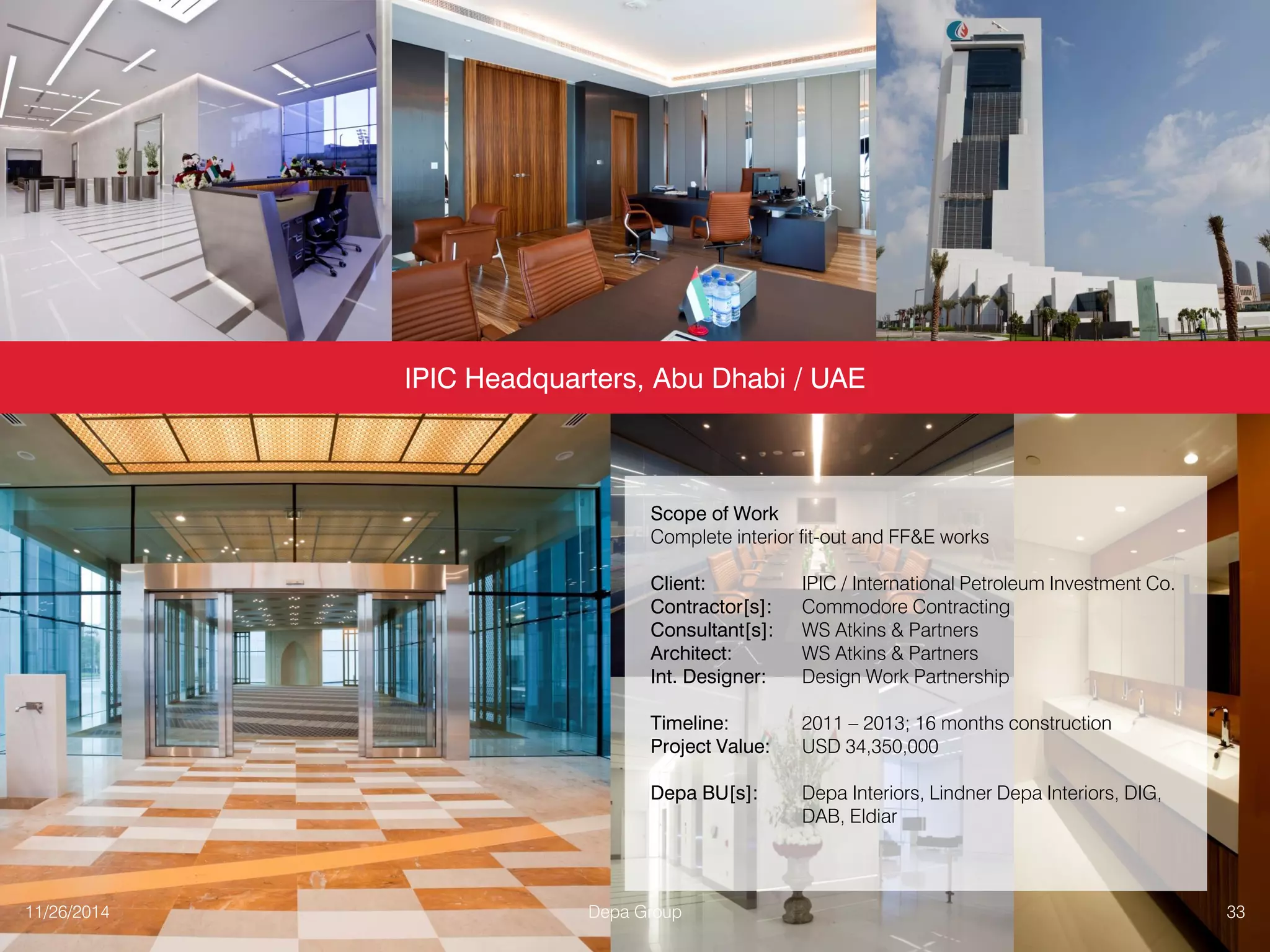 Depa Interiors Fit-out contracting profile | PDF