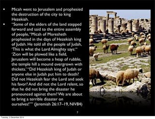 Journey Through The Bible: Micah - The Promised Messiah | PDF