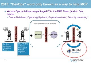 DevOps@Morpho for ParisDevOps - 2nd of December 2014 | PDF