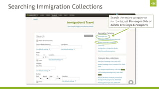 Discovering U.S. Passenger Lists on Ancestry | PPTX