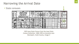 Discovering U.S. Passenger Lists on Ancestry | PPTX